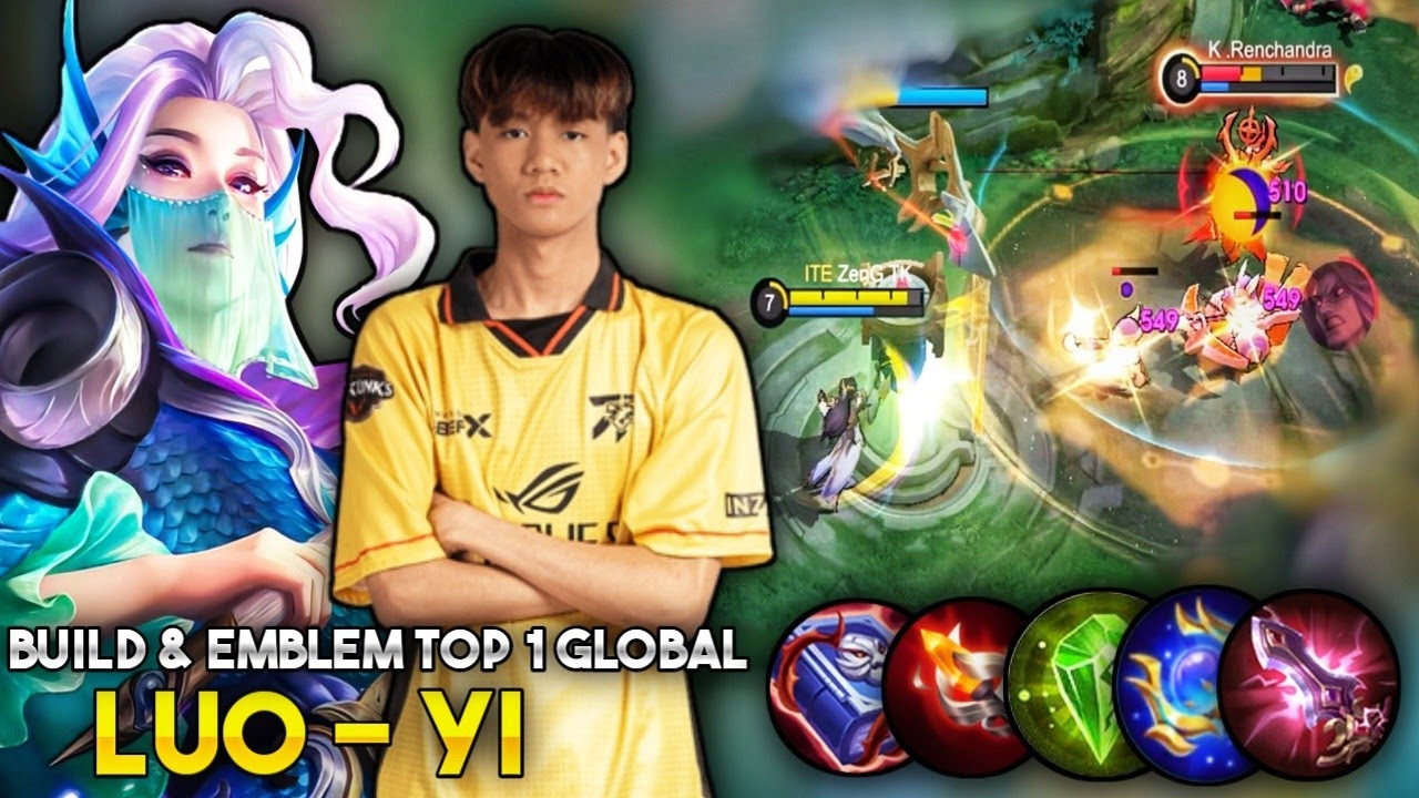 LUO YI BEST BUILD 2025 | TOP 1 GLOBAL LUO YI BUILD AND EMBLEM | SUPER ...
