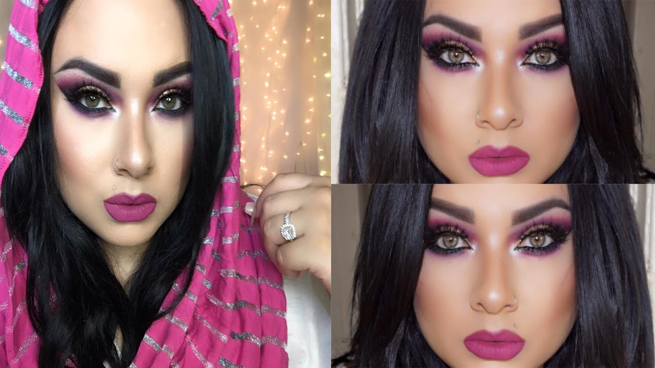 Dramatic :♡ARABIC EYES | gold & Cranberry - YouTube