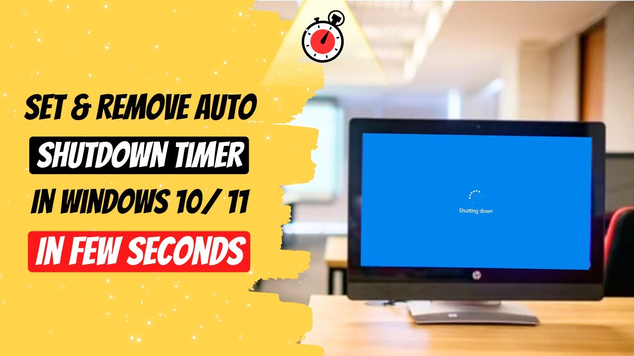 Auto Shutdown Timer in Windows 10/11 (Quick & Easy Steps!) - YouTube