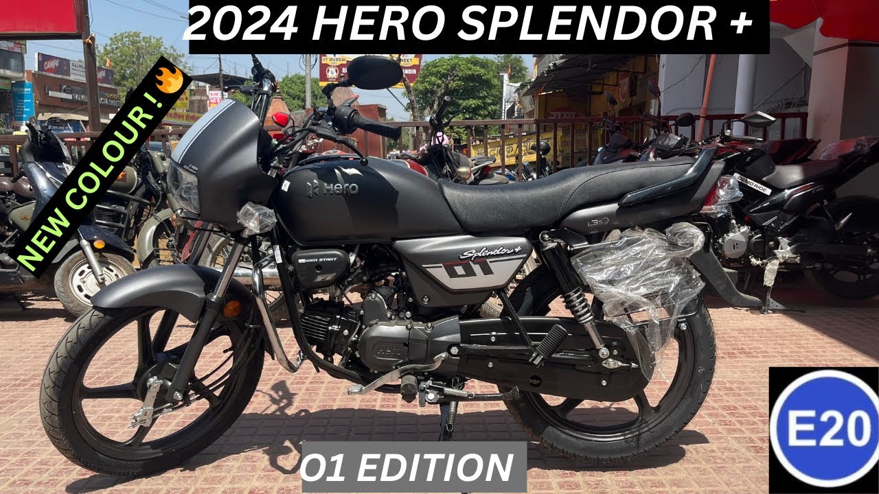 Hero Splendor + 01 Edition E20 OBD 2 Review | New Colour | 2024 Hero ...
