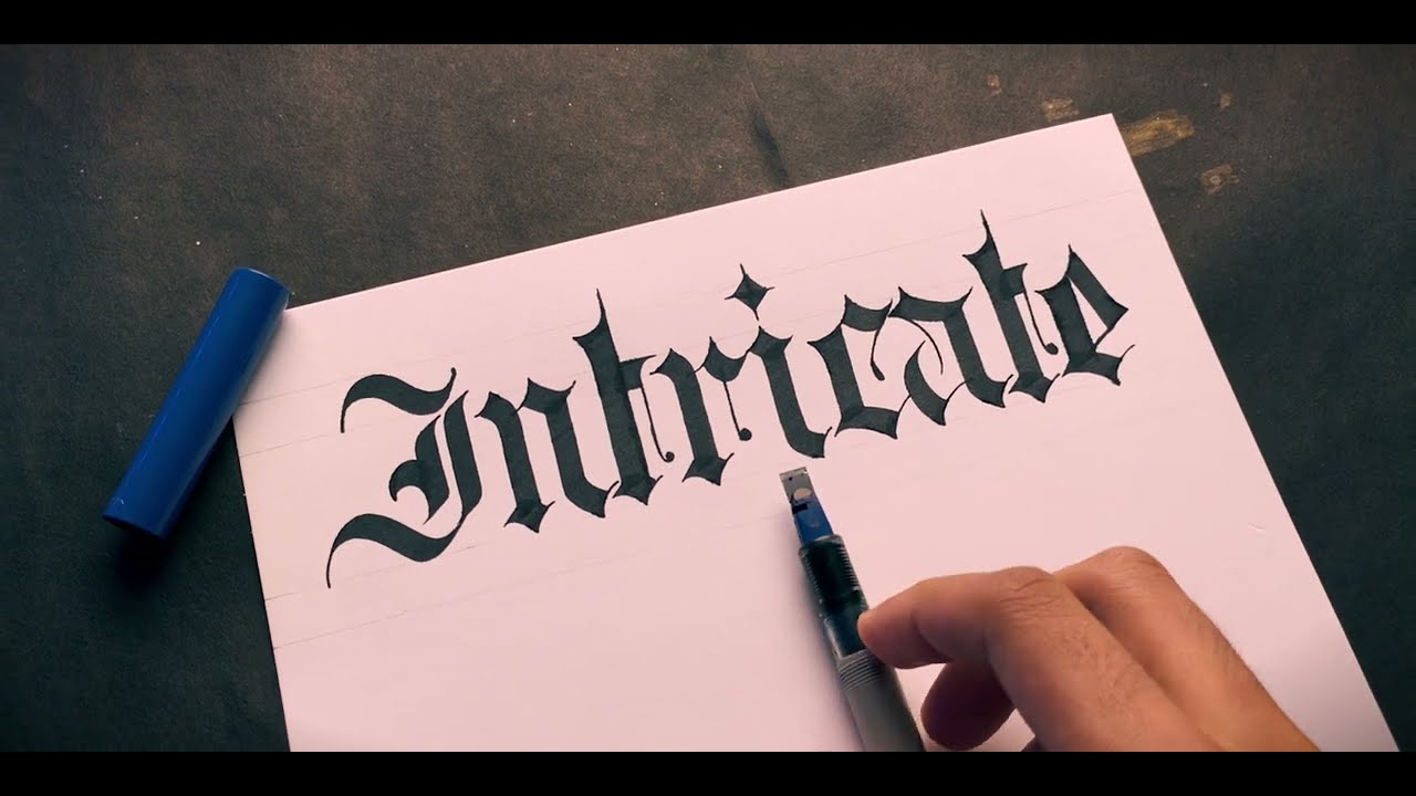 Intricate | Calligraphy with Pilot Parallel Pen - YouTube