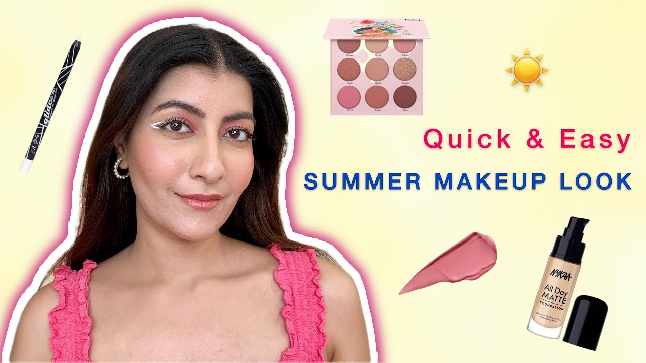 Quick & Easy *SUMMER MAKEUP* Look ☀️💦🕶️👄 - YouTube