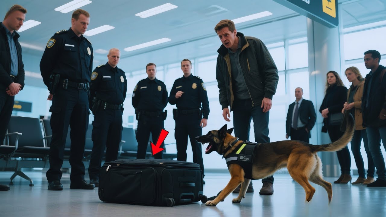 Customs Dog Won’t Stop Barking at Passenger’s Bag - YouTube