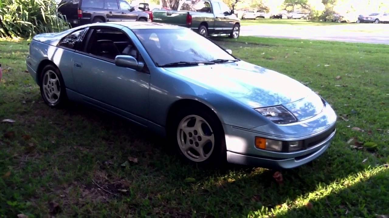 Nissan 300ZX 1990 Blue Azure 2 seater Automatic Leather SOLD - YouTube