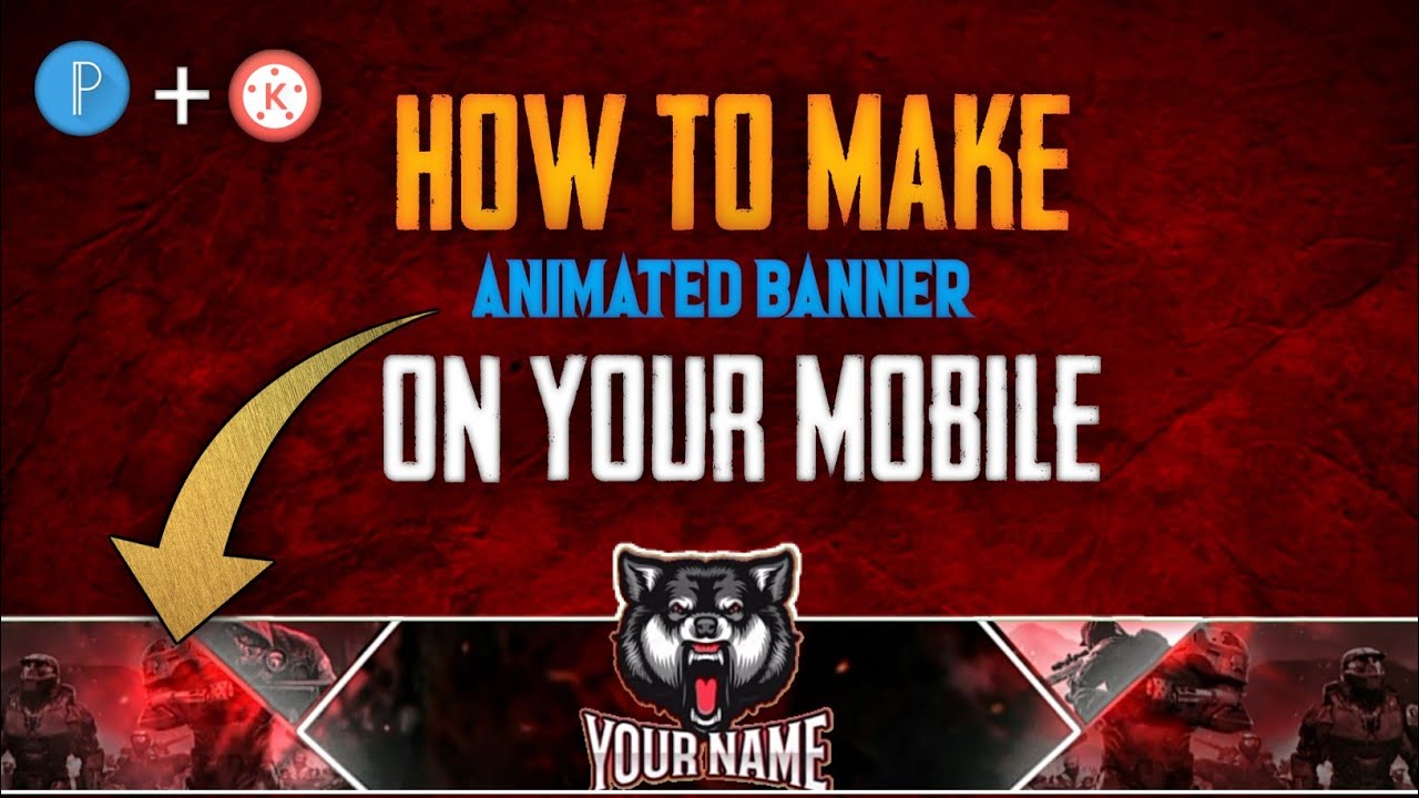 How to make animated banner for youtube || &rophix yt - YouTube
