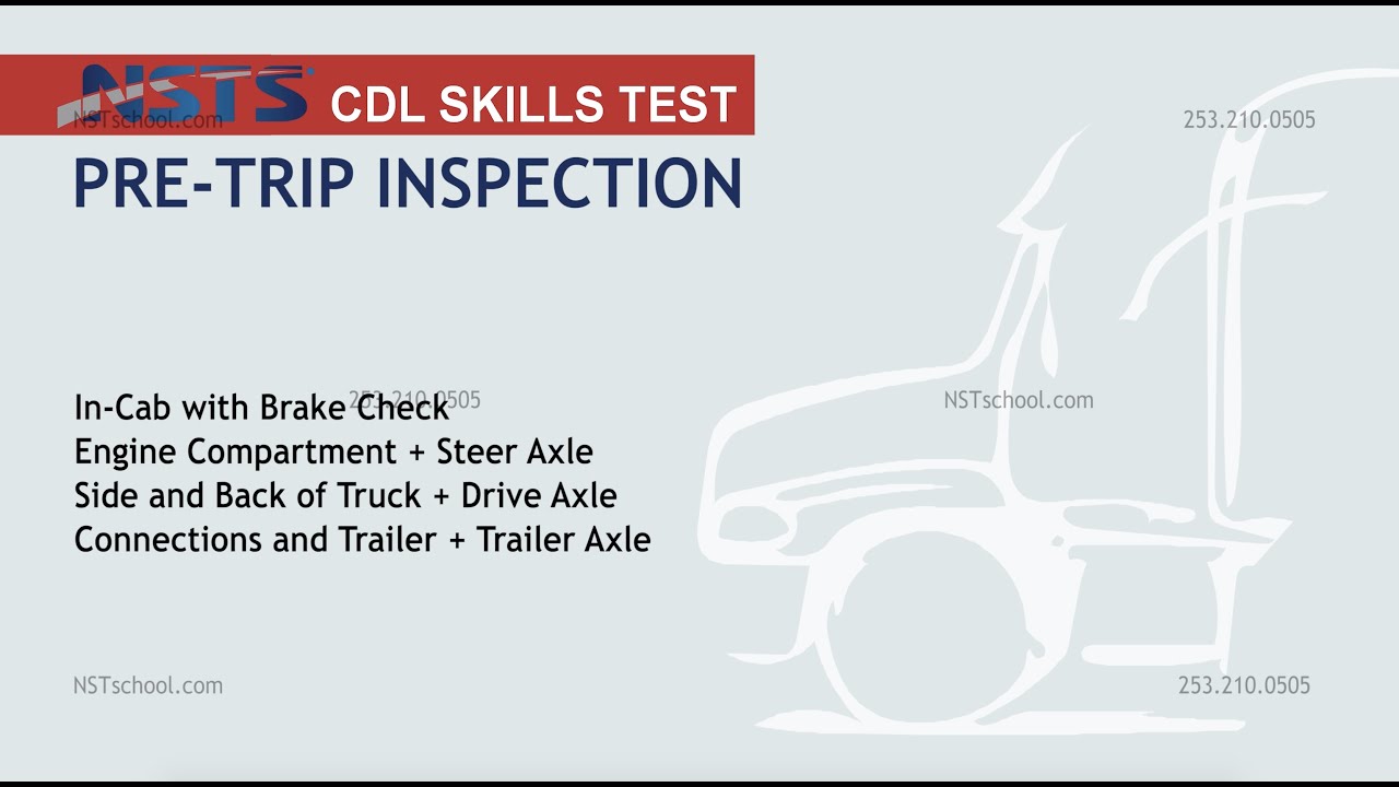 PreTrip inspection for CDL-A - YouTube