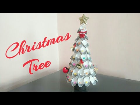 DIY Christmas Tree/How to make Christmas Tree using Plastic Spoon ...
