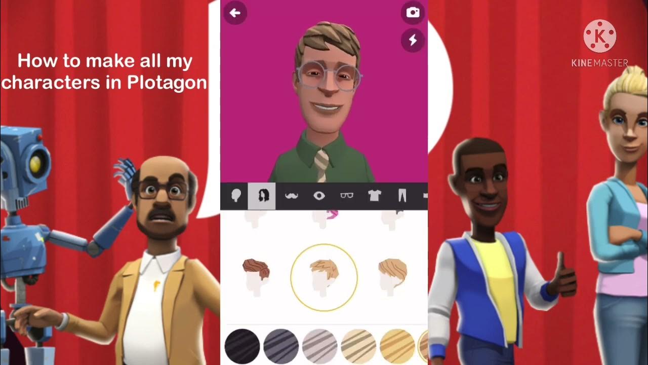 How to make all my characters on Plotagon! - YouTube