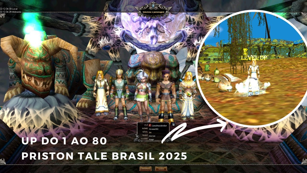 Como upar do nível 1 ao 80 no Priston Tale Brasil 2025 - YouTube