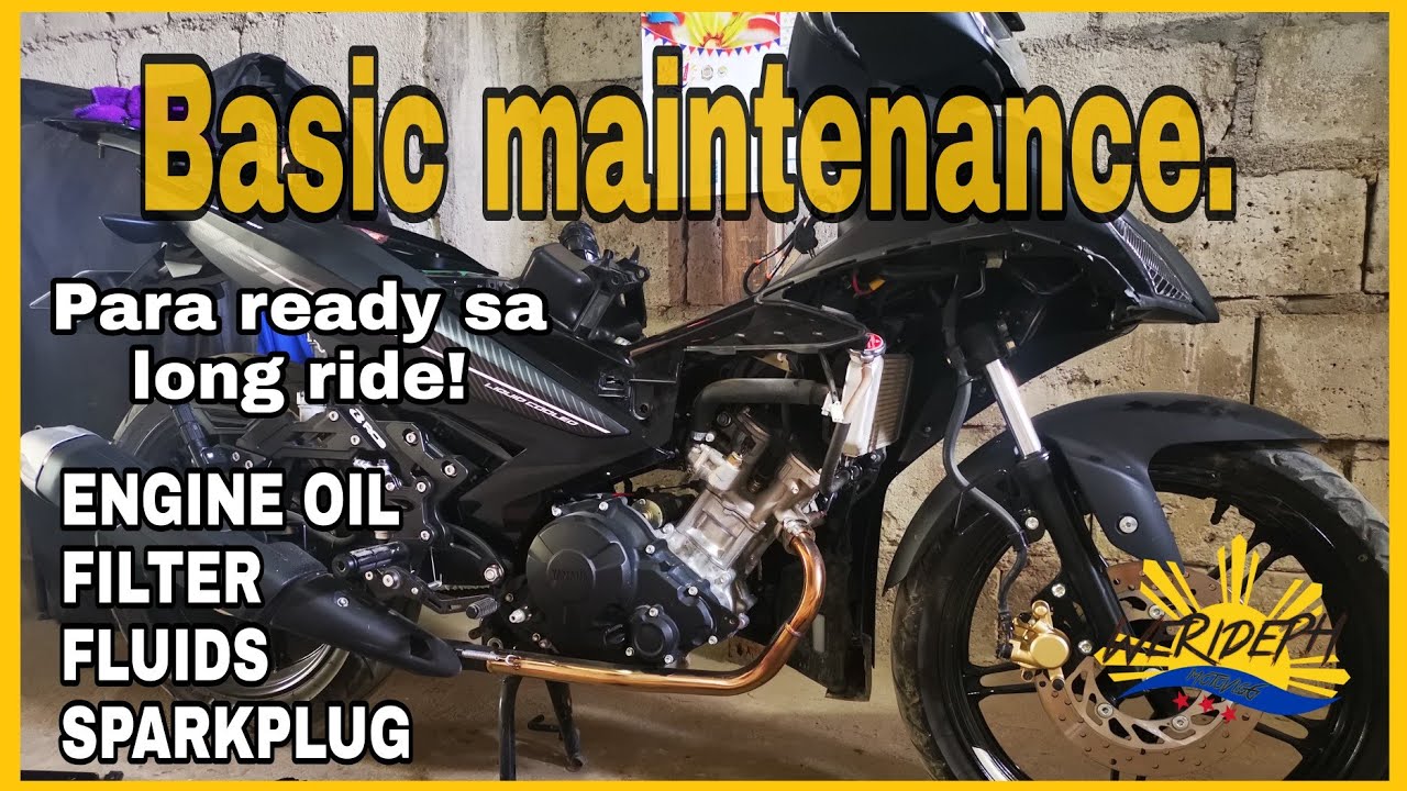 Sniper 150 Basic Maintenance bago mag long ride | Uma Air filter ...