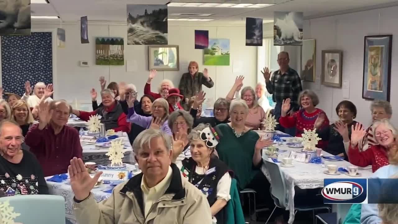 New Hampshire weather visit: Tea at Hampstead Public Library - YouTube