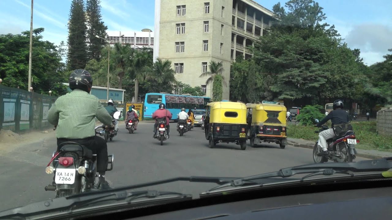 Morning Commute in Bangalore (July 11, 2012) - Main roads #2 - YouTube