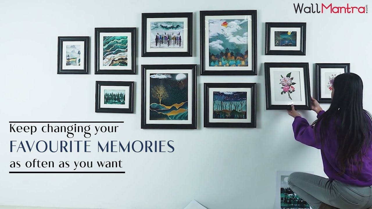 WallMantra Easy Frames: How to change picture in photo frames - YouTube