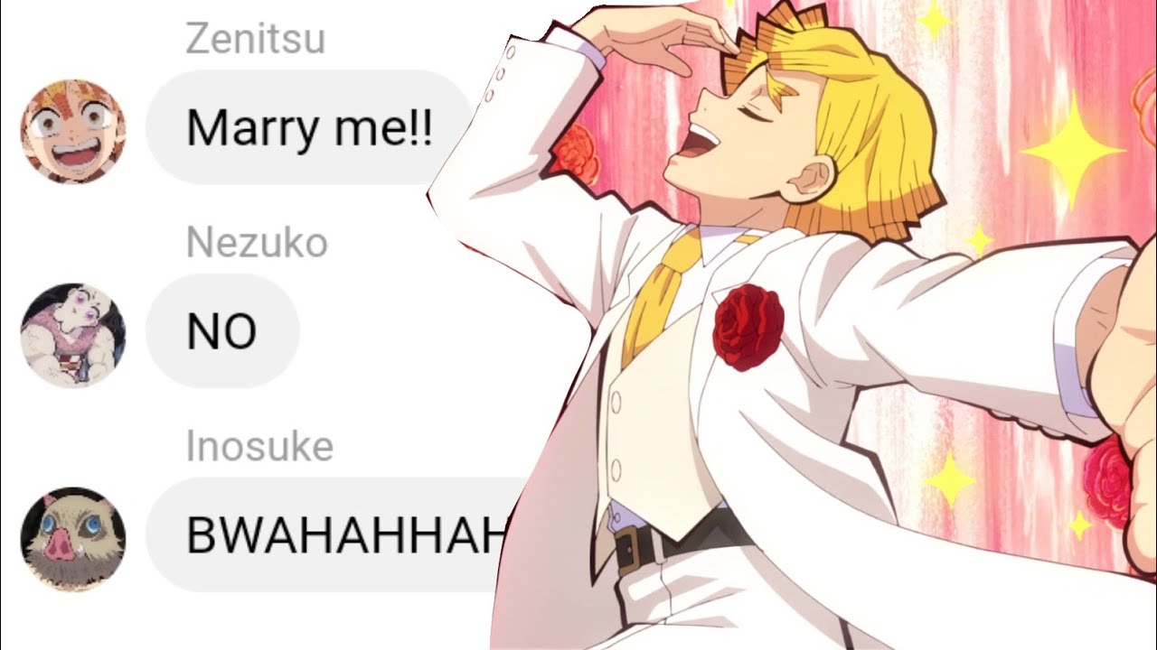 If.Zenitsu proposed?| Hashiras training arc Demon slayer - YouTube