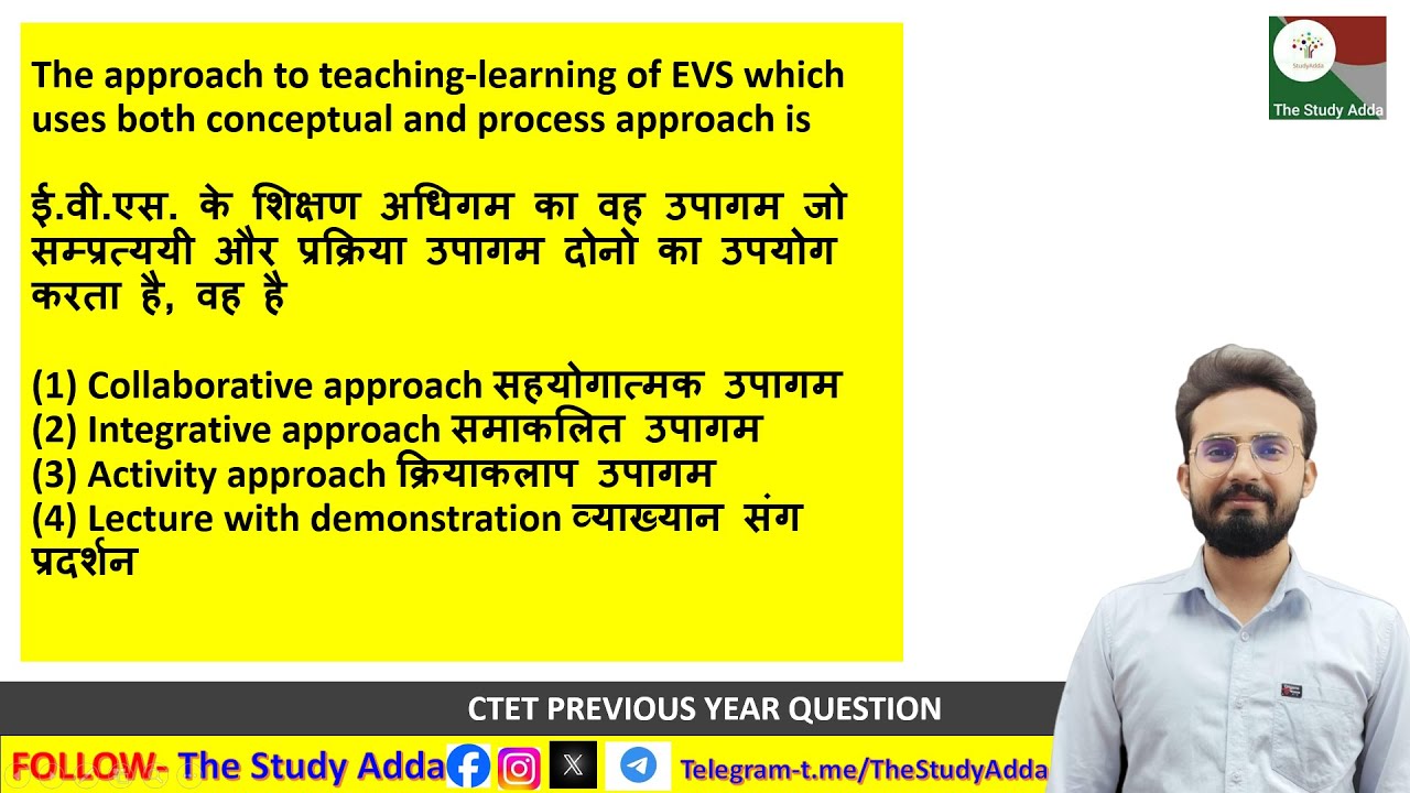 The approach to teaching-learning of EVS which uses both conceptual and ...