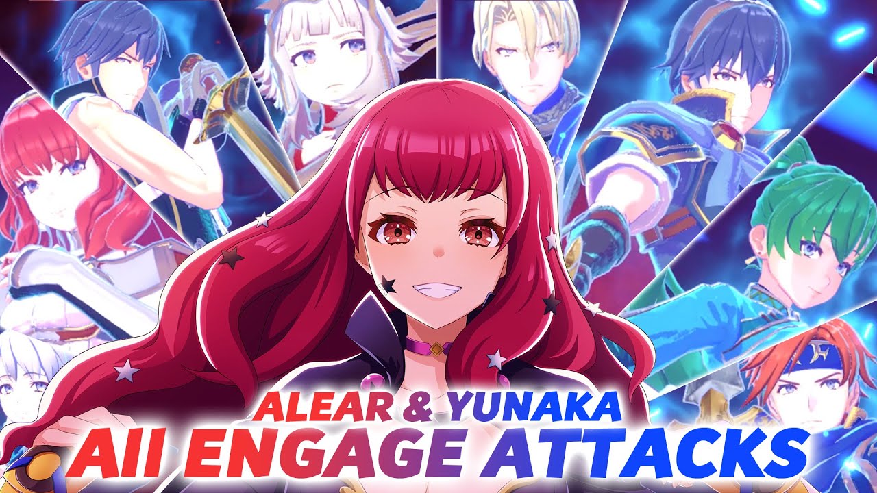 Fire Emblem Engage - Yunaka & Alear Use All Emblem Attacks! (DLC ...