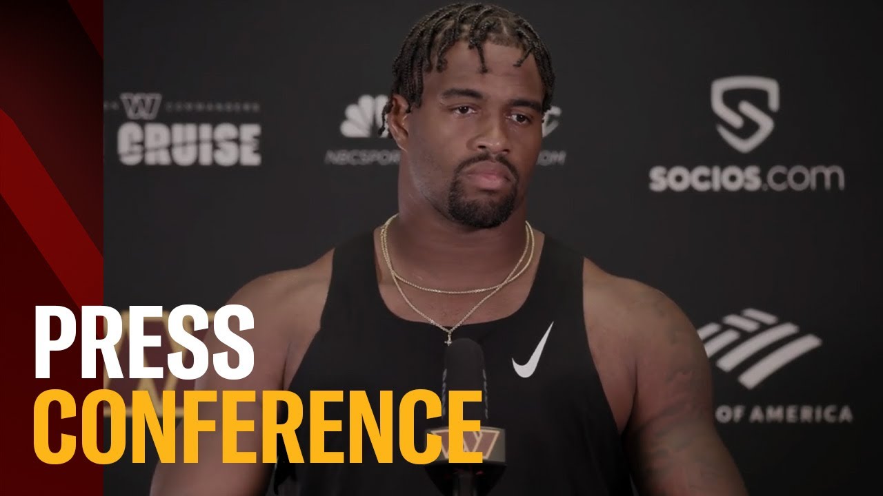 DT Jon Allen speaks to the media after practice - YouTube