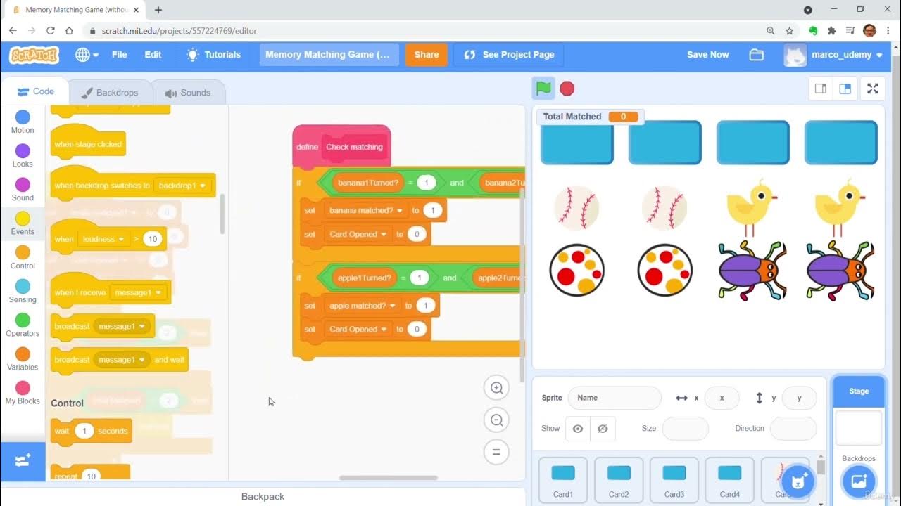 01 Memory Matching Game Tutorial - YouTube