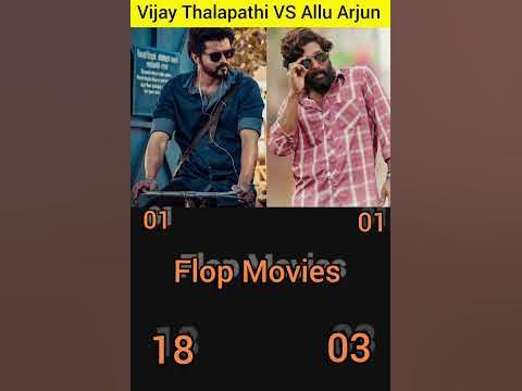 Vijay Thalapathi VS Allu Arjun Comparison #shorts - YouTube
