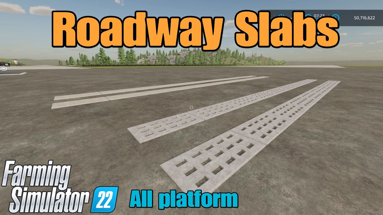 Roadway Slabs / mod for all platforms on FS22 - YouTube