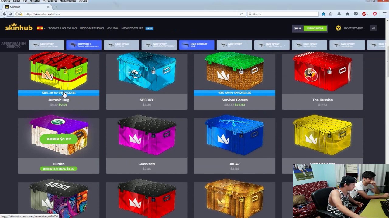 Skinhub.com pack opening!! codigo: shadow777 - YouTube