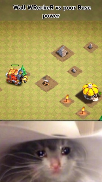 Wall Wrecker vs poor Base power #shorts #clashofclans #coc #viral - YouTube