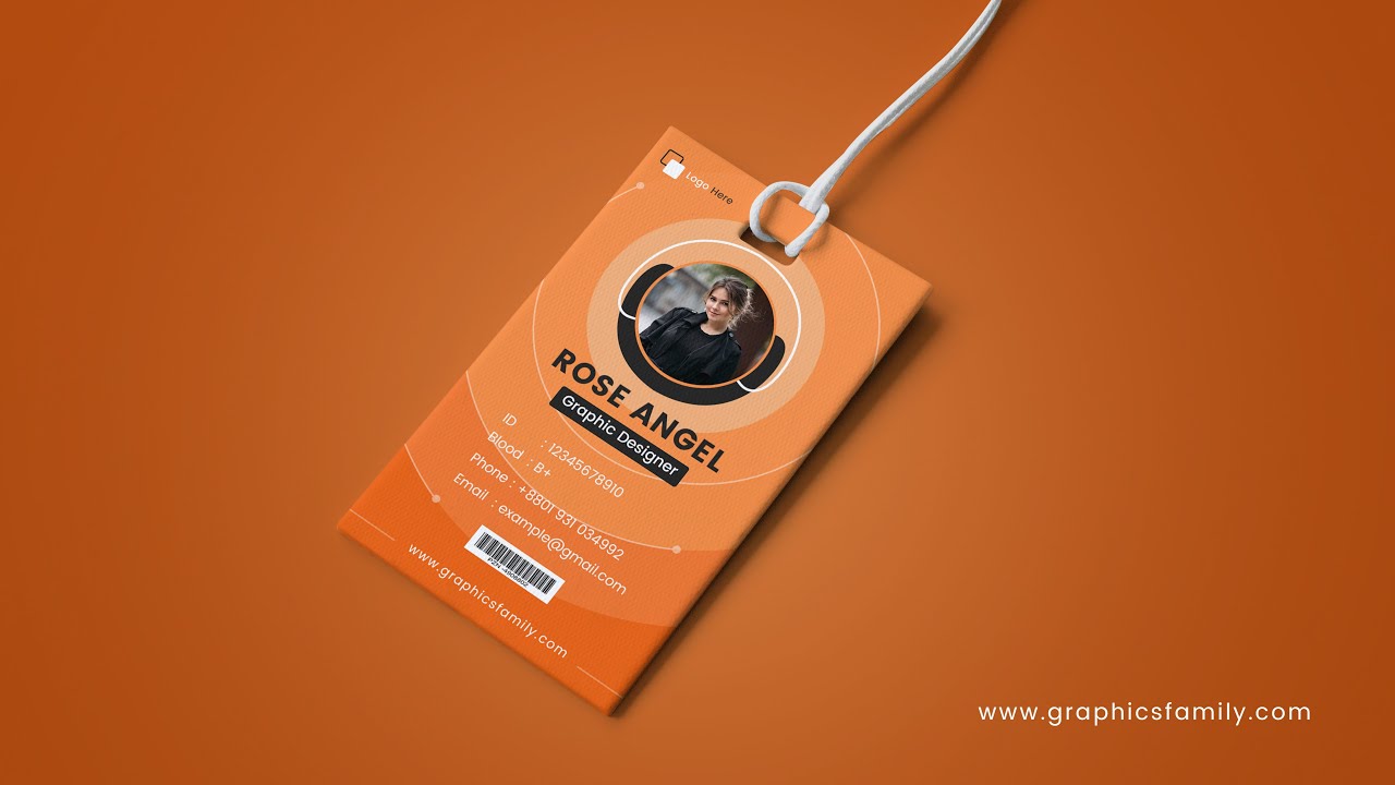 How to Make Creative Office ID Card Design in Photoshop cc Tutorial ...