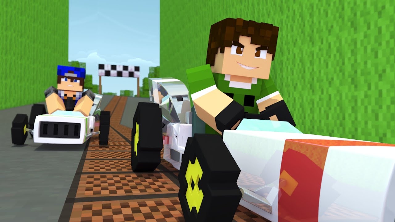 Minecraft: CARROS COM TURBO! - Turbo Kart Racers - YouTube
