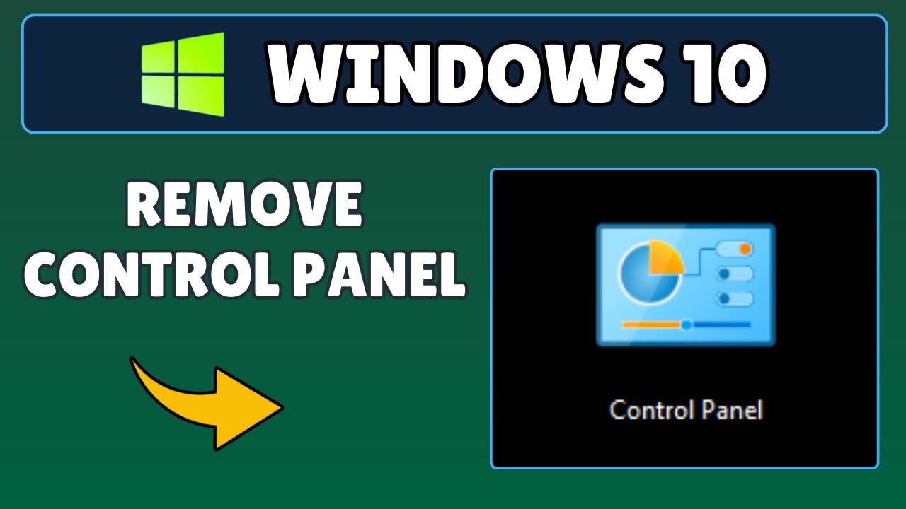 How to Remove Control Panel from Desktop on Windows 10 PC or Laptop ...