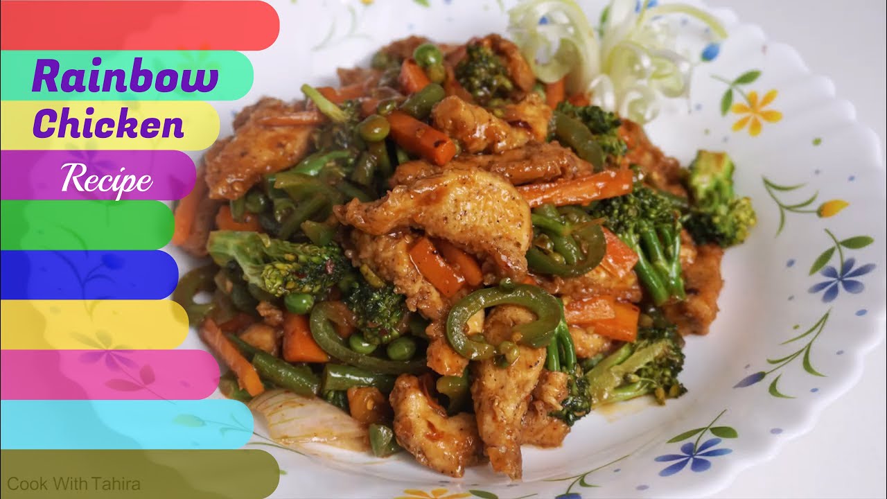 Rainbow Chicken Recipe - YouTube