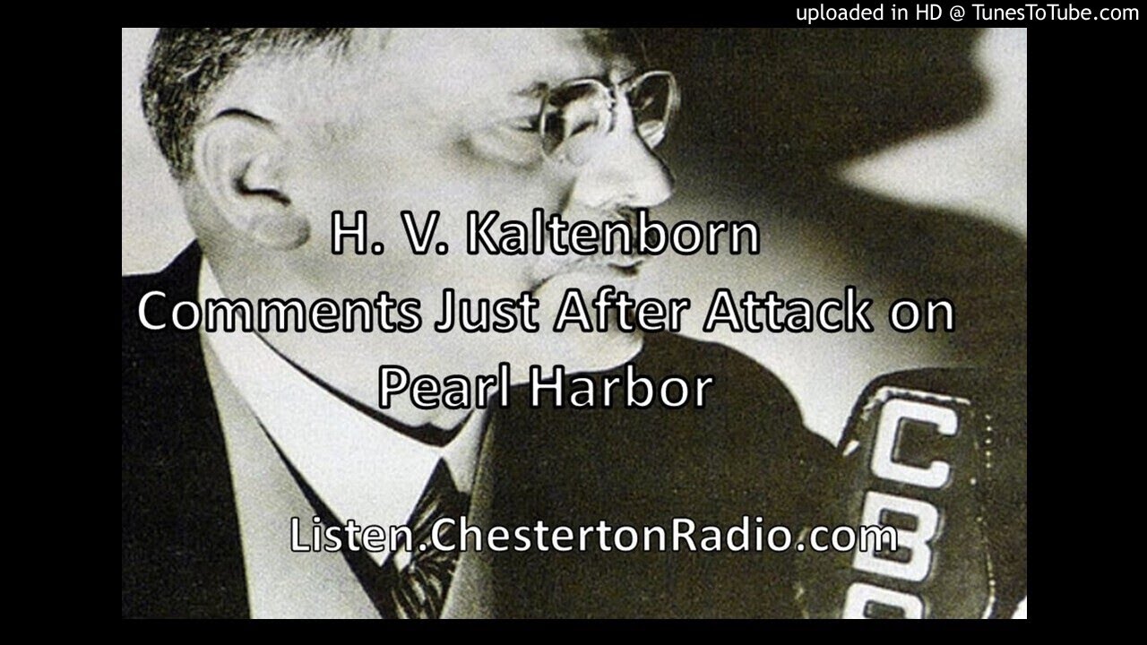Comments Just After Attack on Pearl Harbor - WWII Radio Commentator - H ...