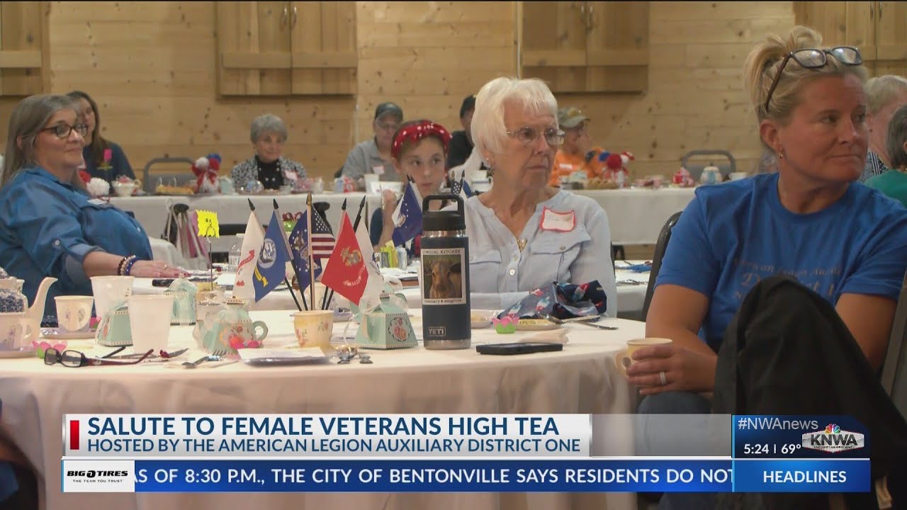 American Legion hosts Salute to Female Veterans High Tea - YouTube
