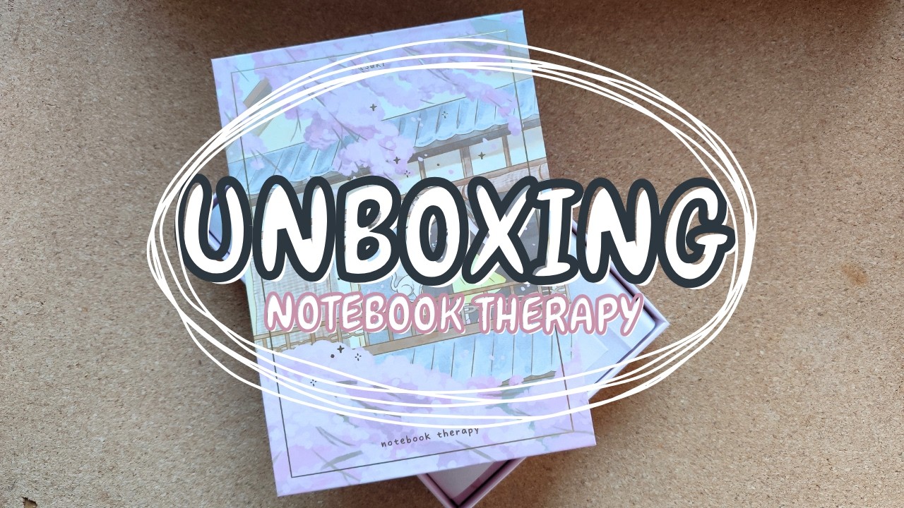 Unboxing my New Notebook Therapy Journal 🌸 - YouTube