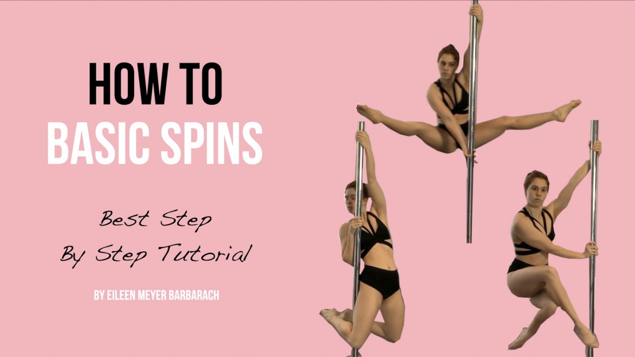 How to Back Hook, Front Hook, Chair Spin, & Straddle Spin I Spins Pole Dance Tutorial for ...