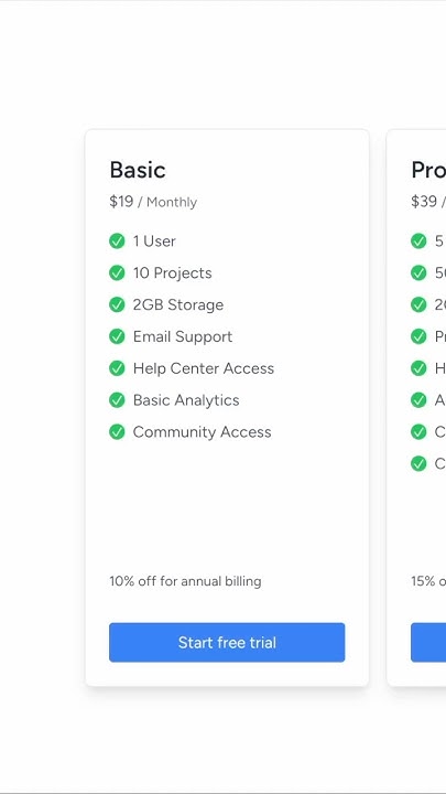 Laravel x React Pricing Table - YouTube