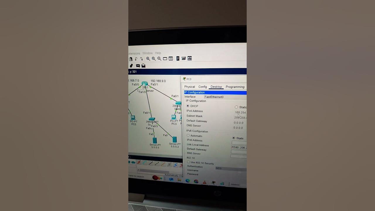 Dhcp lab in packet tracer #cisconetworks #networksimulation - YouTube