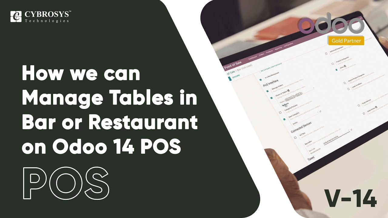 How we can Manage Tables in Bar or Restaurant on Odoo 14 POS - YouTube