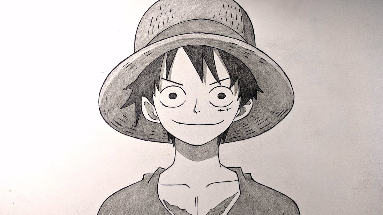 Step by Step | Cara Menggambar Luffy [One Piece] - How to Draw Luffy ...