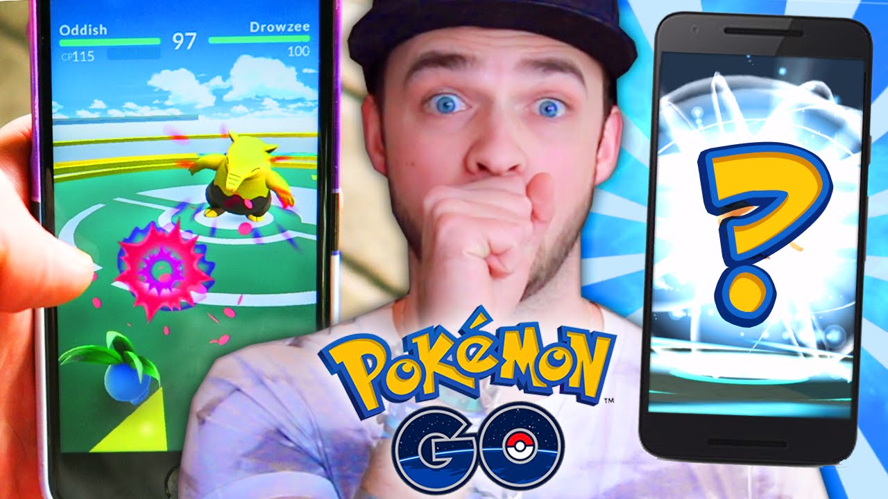Pokemon GO Gameplay - GYM BATTLES & HOW TO EVOLVE! - YouTube