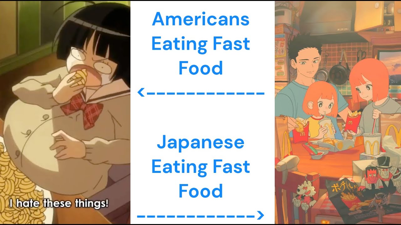 American vs Japanese Families with Fast Food - YouTube
