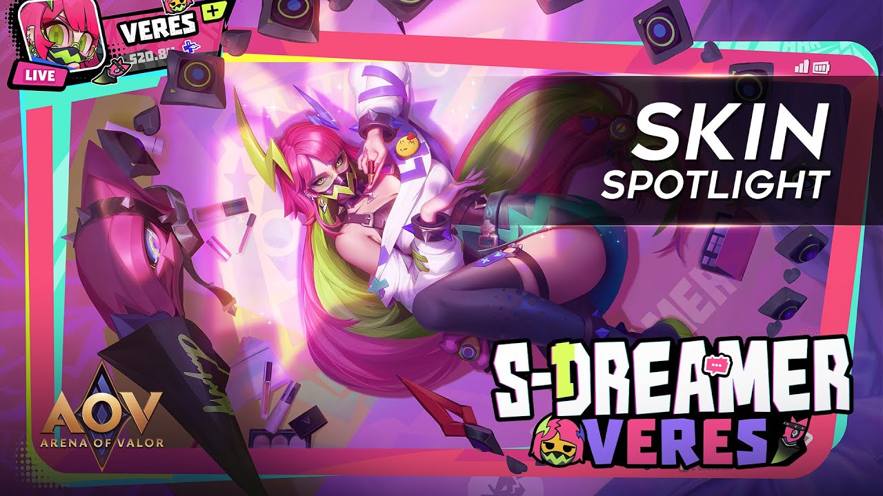 Veres S-Dreamer Skin Spotlight - Garena AOV (Arena of Valor) - YouTube