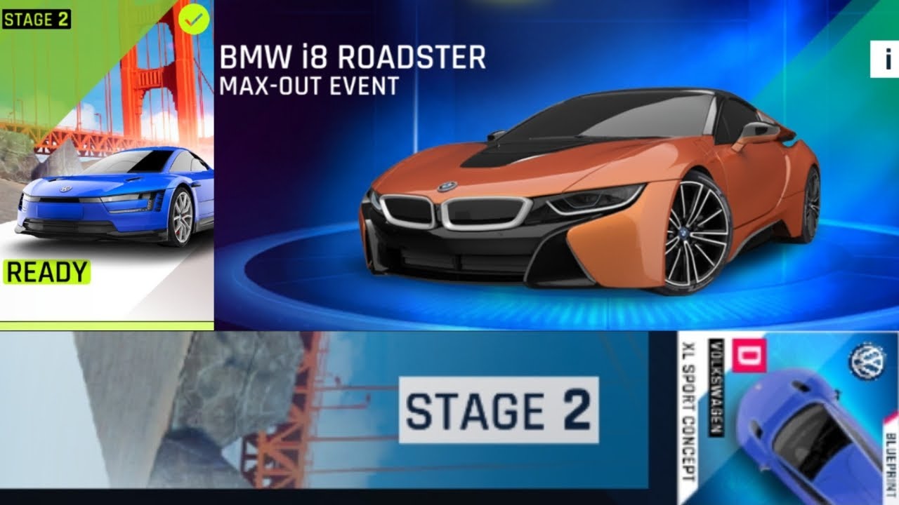 STAGE 2 ! BMW i8 ROADSTER MAX OUT EVENT ! ASPHALT 9 - YouTube