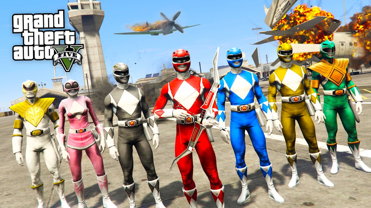 POWER RANGERS!! (GTA 5 Mods) - YouTube