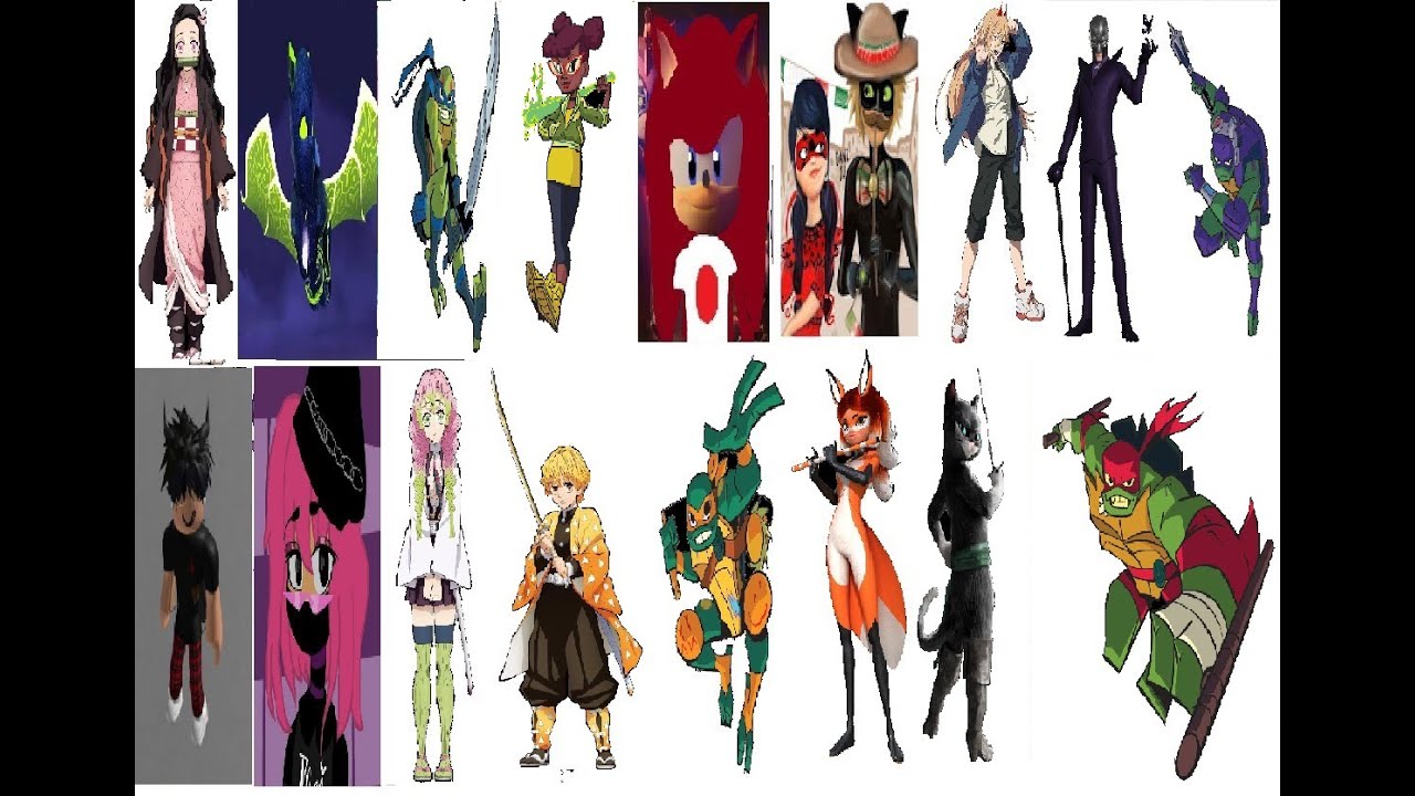 All ladybugthecrazy favorite characters sings I'm blue (DA BA DEE) part ...