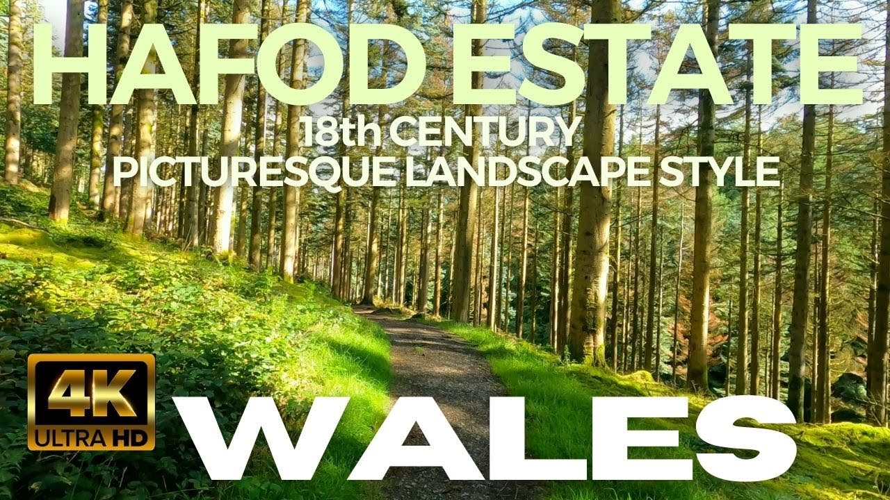 WALK TOUR on HAFOD ESTATE gardens WALES🏴󠁧󠁢󠁷󠁬󠁳󠁿 18th century ...