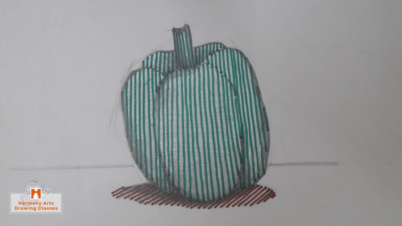 Object Drawing 1 | Shimla Mirchi - Capsicum - Sketch pen coloring ...