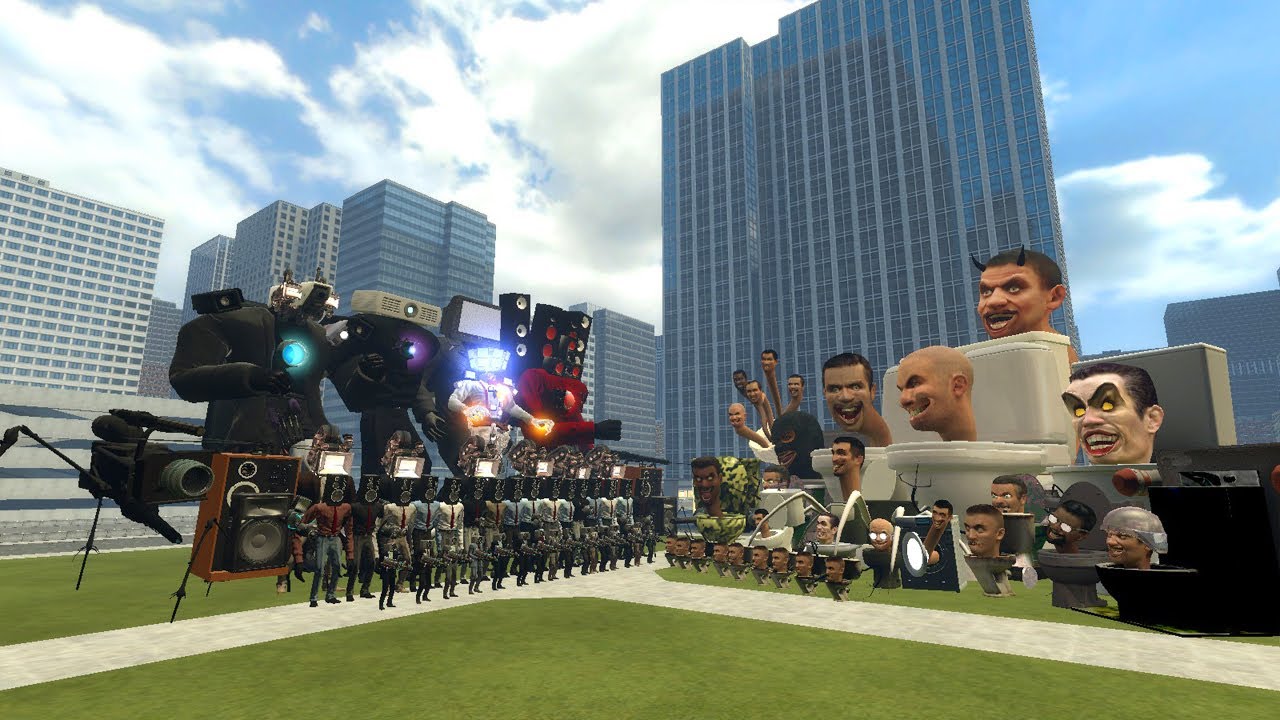 NEW ULTIMATE MECHA TV MAN BOSS VS ALL SKIBIDI TOILET BOSSES In Garry's ...