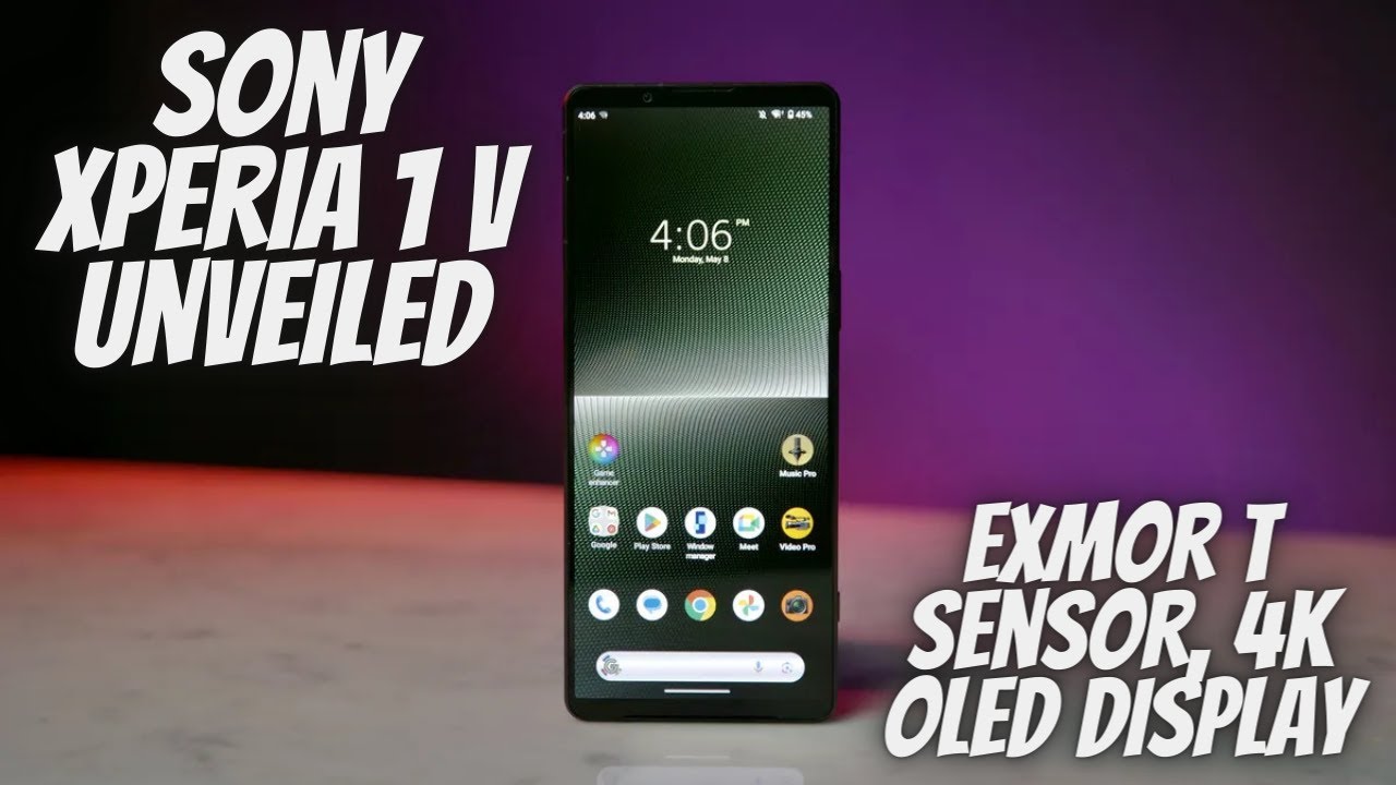 Sony Xperia 1 V unveiled: Exmor T sensor, 4K OLED display - YouTube