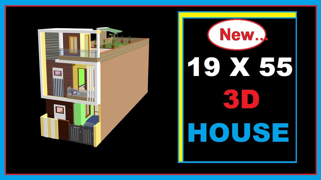 19 X 55 DUPLEX HOUSE PLAN WITH CAR OARKING 19 * 55 5बैडरूम वाला घर का ...