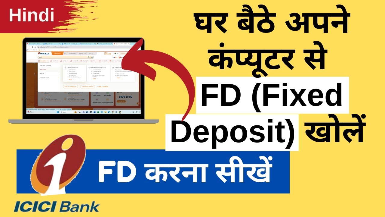 How to Open FD in ICICI Bank Through Net Banking (Computer) | Full ...